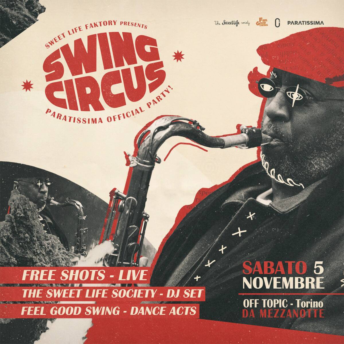 SWING CIRCUS // PARATISSIMA OFFICIAL AFTERPARTY // Feat. FREE SHOTS ...