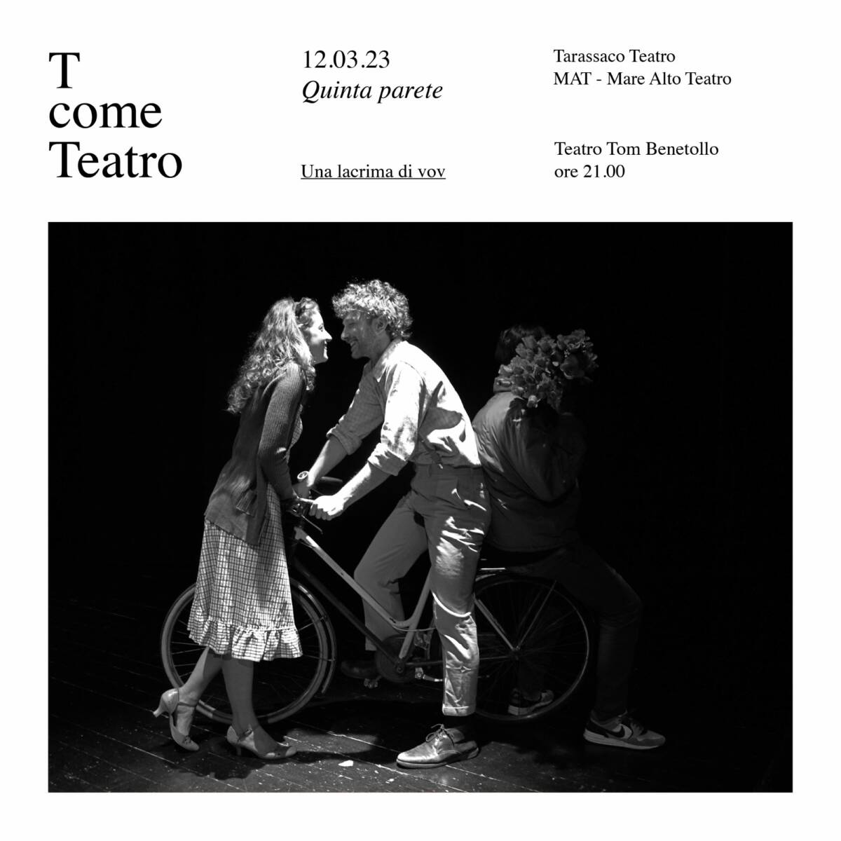 T come TEATRO – QUINTA PARETE – Una lacrima di Vov | OOOH.Events | Biglietteria online gratis ...