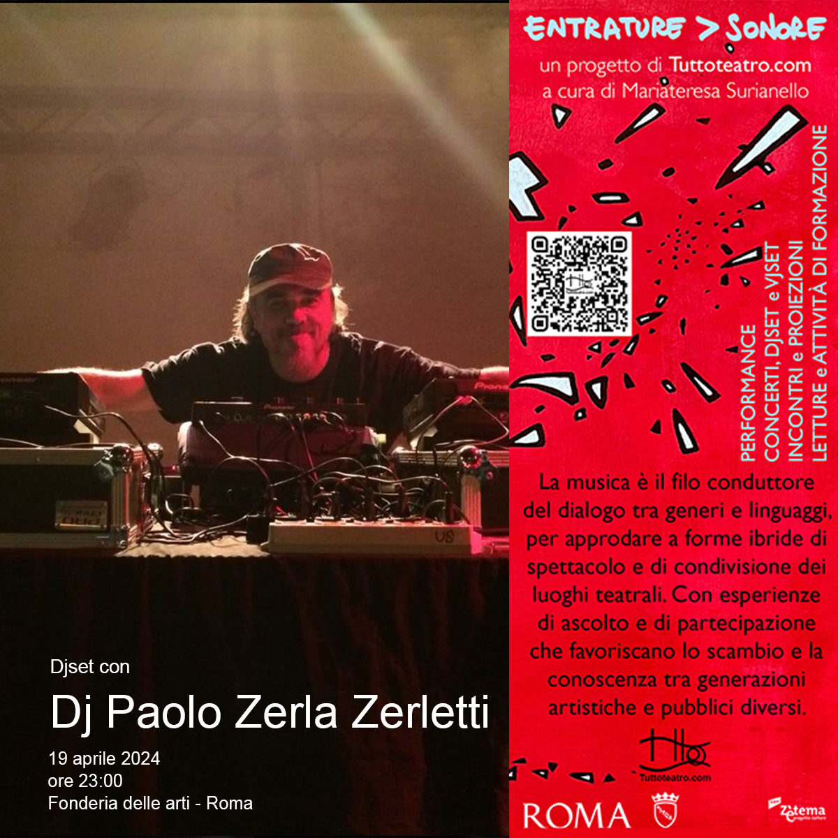 Futuro Anteriore e Djset con Paolo Zerla Zerletti | Entrature > Sonore ...