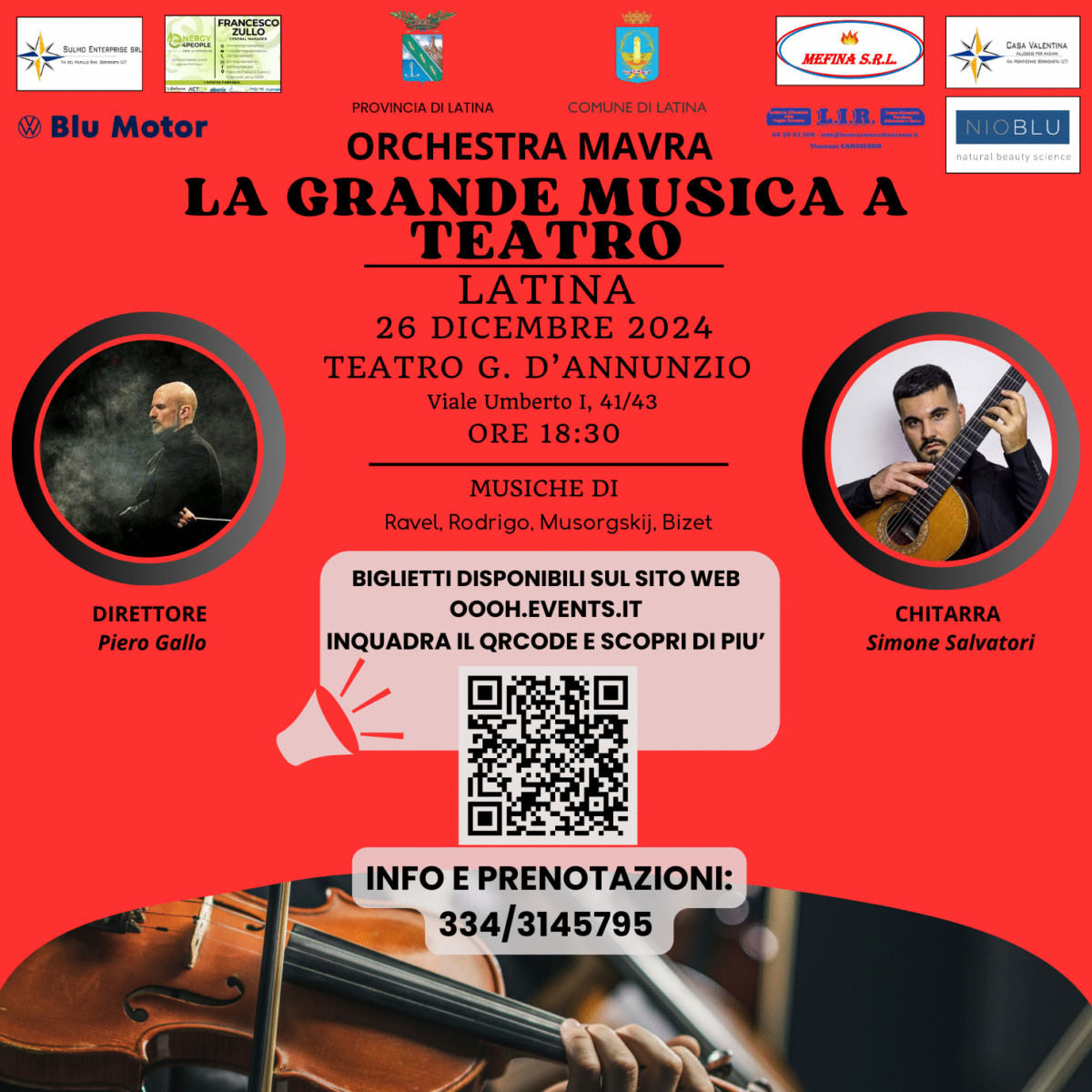 EL CONCIERTO DE LA TARDE | OOOH.Events | Biglietteria online gratis per eventi SIAE, corsi, fiere