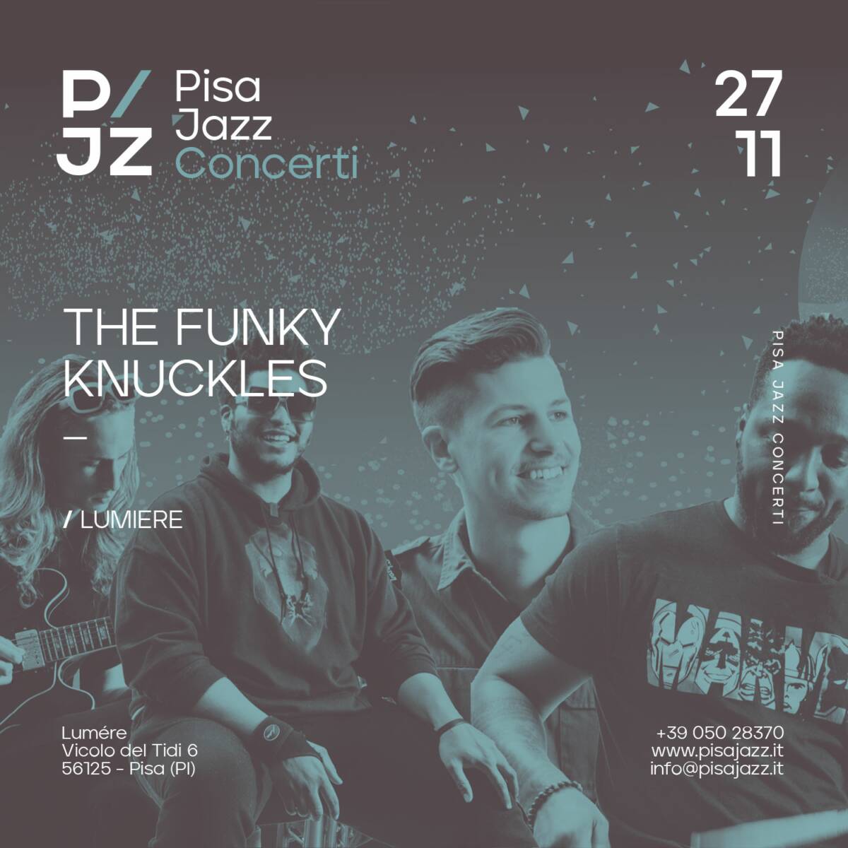 THE FUNKY KNUCKLES in concerto al Lumière | OOOH.Events | Biglietteria ...