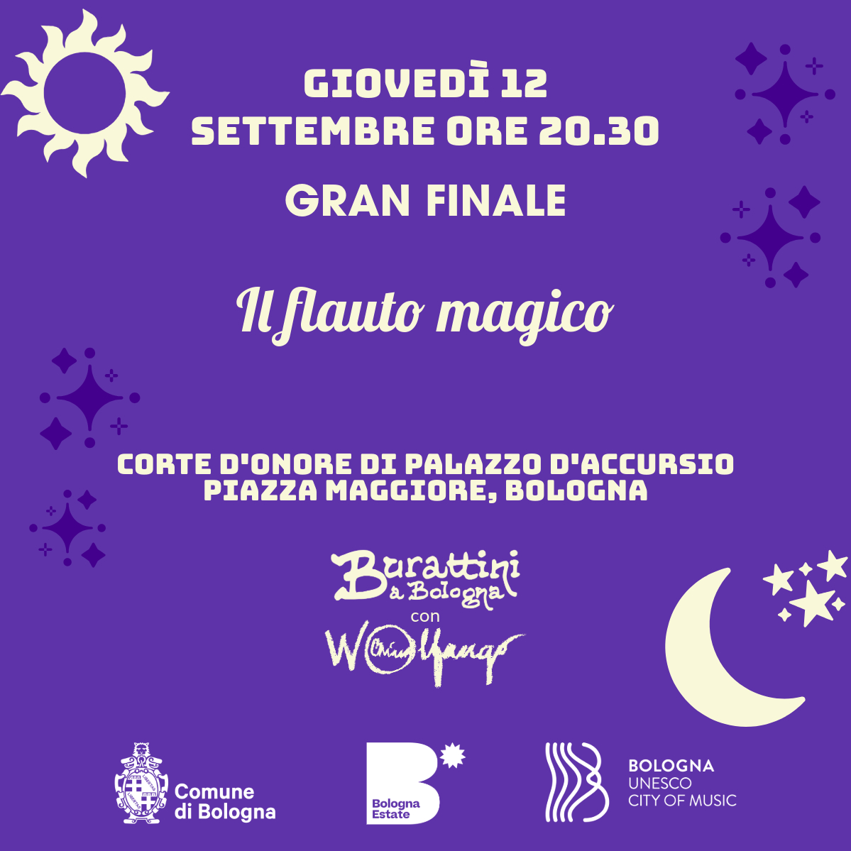 Il flauto magico – BURATTINI A BOLOGNA CON WOLFANGO – ESTATE 2024 GRAN ...