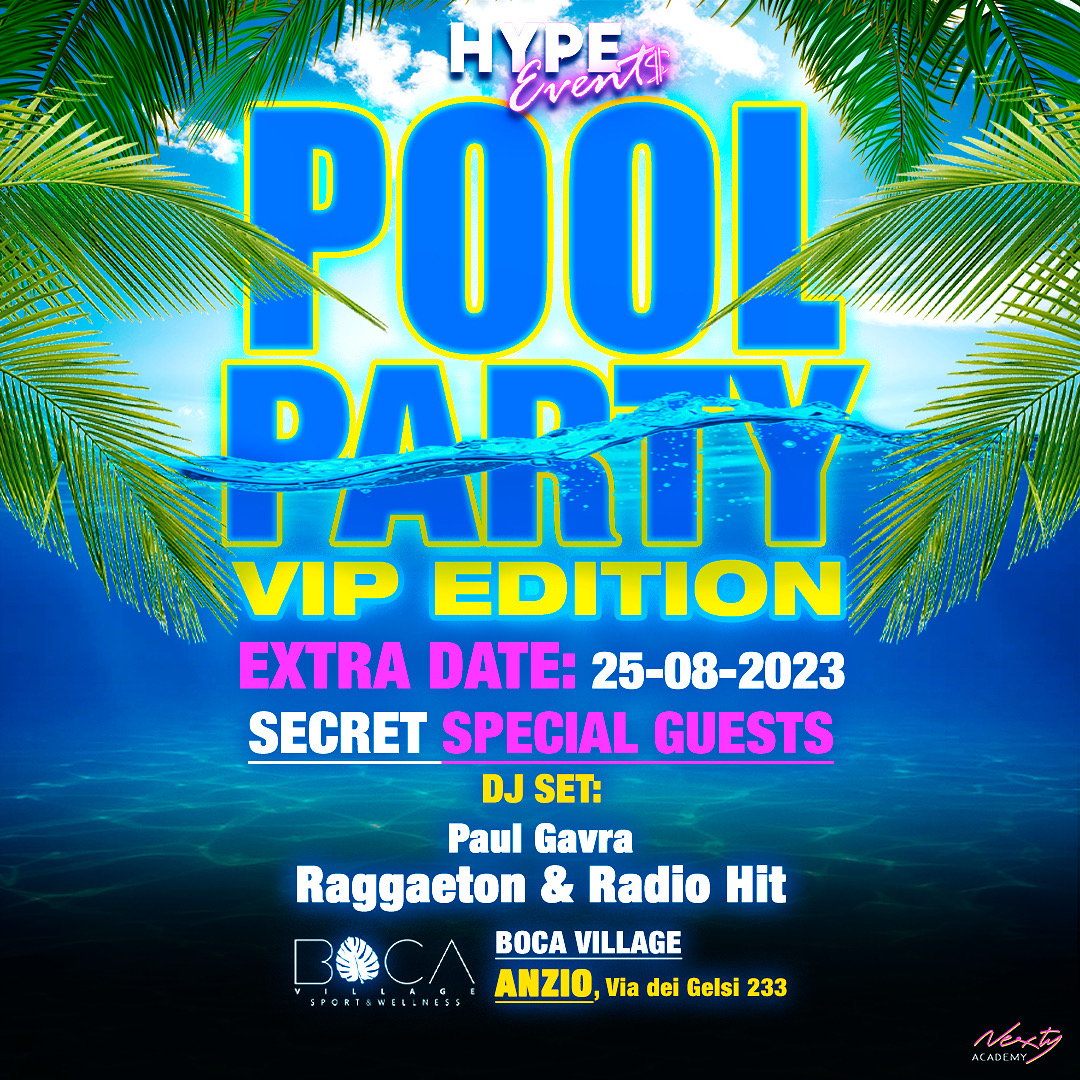 HYPE POOL PARTY-last show | OOOH.Events | Biglietteria online gratis ...